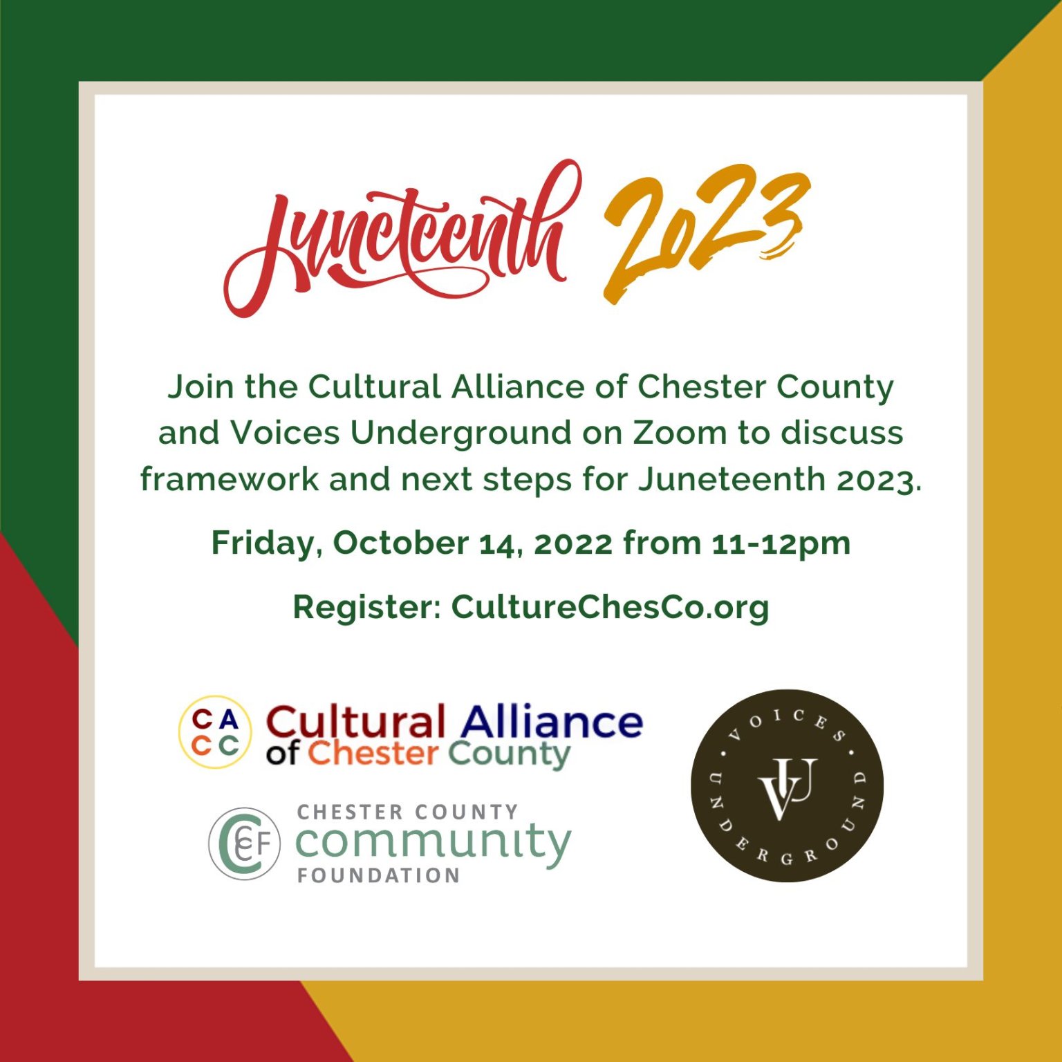 Juneteenth Zoom - Chester County Community Foundation